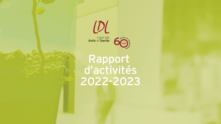 Rapport d'activités 2022-2023 - Ligue des droits et libertés